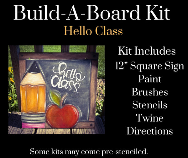 Hello Class Build A Board Kit - Bossard's Board Works
