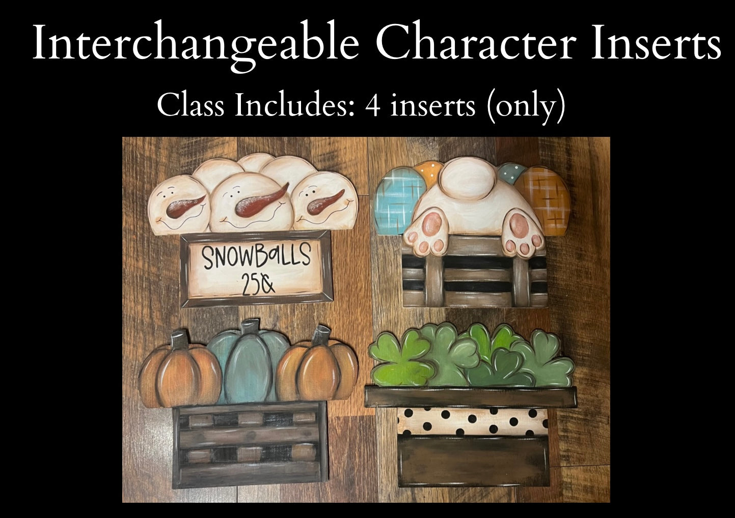 Interchangeable Character Inserts - Bossard's Board Works