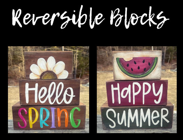 Spring Summer Reversible Blocks April 8, 2025 - Bossard's Board Works
