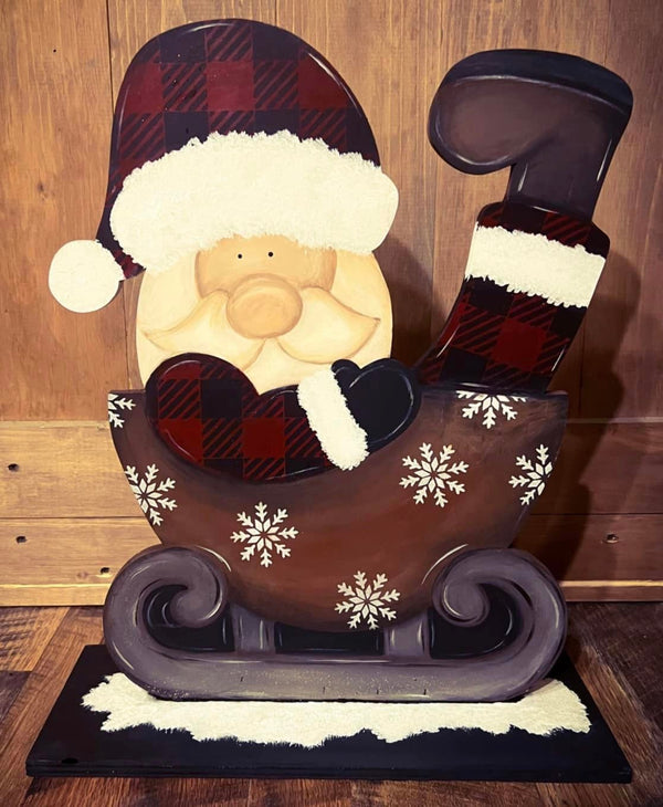 Tabletop Santa Sled - Bossard's Board Works