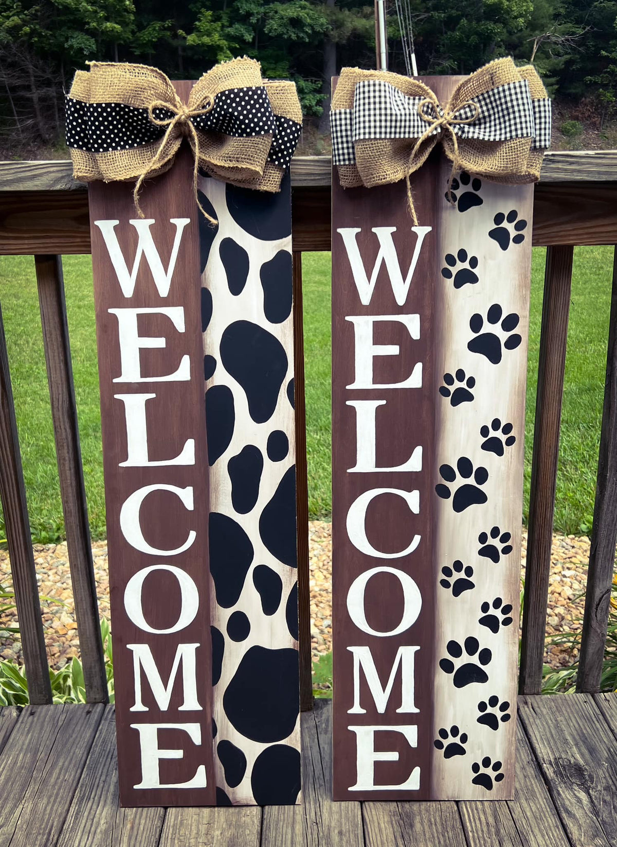 Welcome Print Signs - Bossard's Board Works