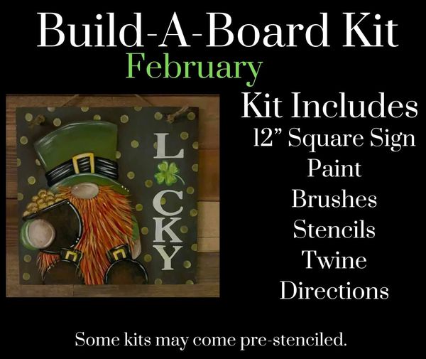 February DIY KIT 2021 - Bossard's Board Works