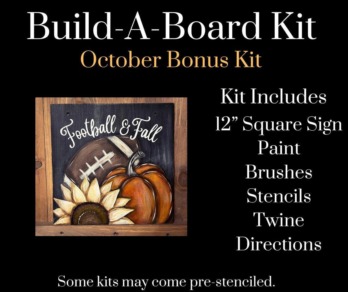 October Bonus 2022 DIY Kit - Bossard's Board Works